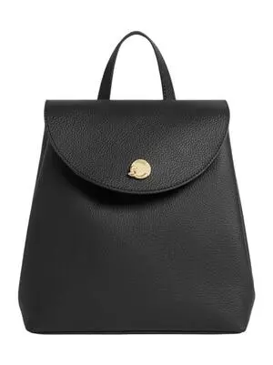 COCCINELLE Grained Leather Backpack - Black
