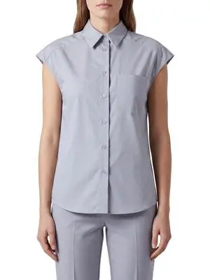 SEMICOUTURE Semicouture White Shirt Blue