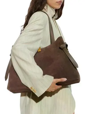 YUZEFI Yuzefi Gyoza Suede Tote Bag