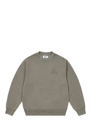 PALACE Spray Tri-ferg Crew 'metalico - Silver