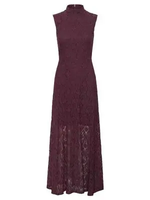 ROTATE BY BIRGER CHRISTENSEN Bordeaux Lace Maxi Dress - Red