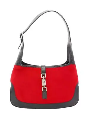 Gucci Wool Jackie Shoulder Bag - Black