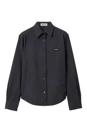Dolce & Gabbana Stretch Poplin Shirt Black