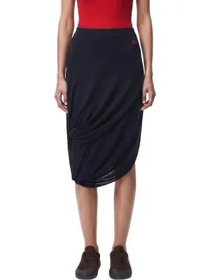 Loewe Draped Knot Skirt - Blue