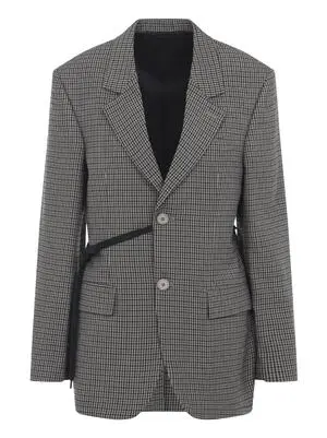 Balenciaga Wrap Tailored Jacket - Brown