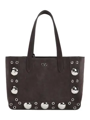 Valentino Garavani Nellcote Cowhide Shoulder Bag - Brown