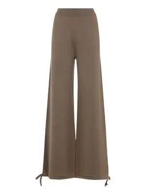 Max Mara Max Mara Virgin Wool Wide-Leg Pants Multicolor