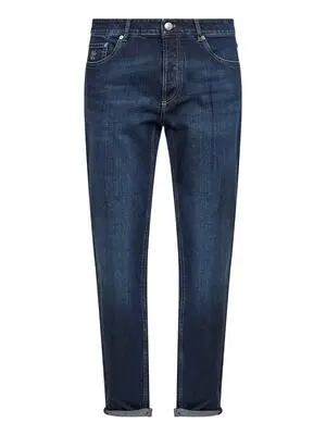 Brunello Cucinelli BRUNELLO CUCINELLI Cotton Denim Jeans With Embroidered Detail Multicolor