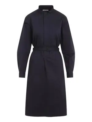 LEMAIRE Button Up Shirt Dress - Blue