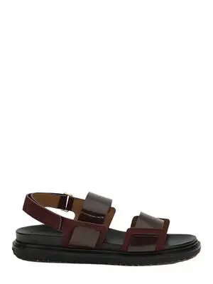 Marni Double-strap Fussbett Sandals - Black