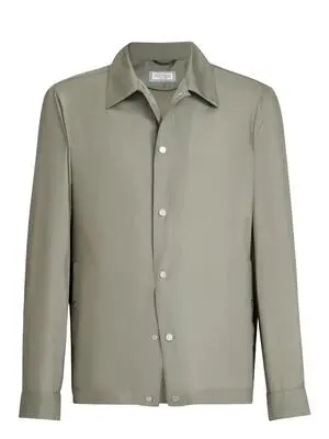 Brunello Cucinelli Bonded Silk Unlined Jacket - Green