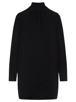Max Mara Triacetate Blend Mini Dress - Black