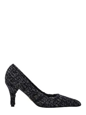 Prada Knitted Decollete Pumps - Blue