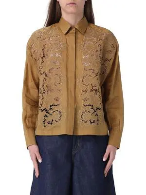 Max Mara Embroidered Ramie Shirt - Multicolor