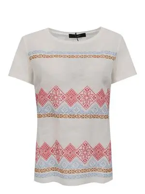 Max Mara Embroidered T-shirt - Multicolor