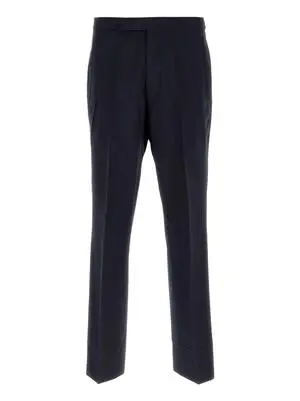 Prada Virgin Wool Blend Trousers - Blue