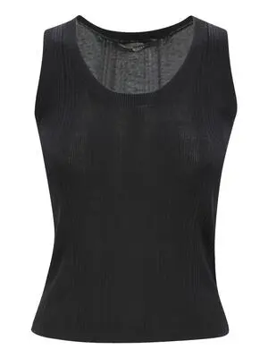 Max Mara Ribbed Tank Top - Black