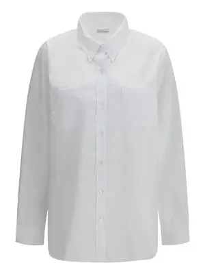 Dries Van Noten Loose Cotton Poplin Shirt - White