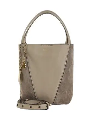 Chloé Buffalo Leather Spin Bag - Brown