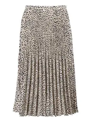 MAX MARA Max Mara Studio Pleated Midi Skirt With Dalmation Print