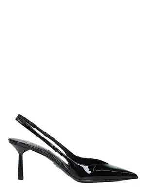 Prada Black Patent Leather Slingback Pumps - Multicolor