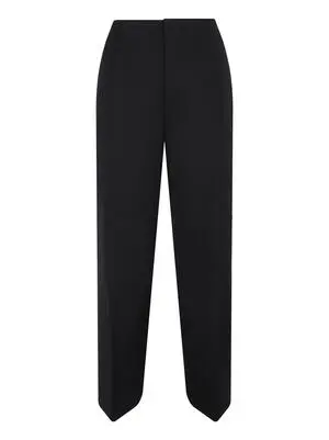 Bottega Veneta Wool Curved Shape Pant - Black