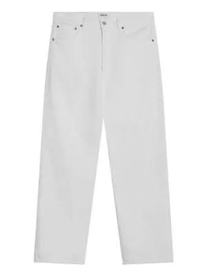 AGOLDE Regenerated Cotton Denim Straight Jeans - White