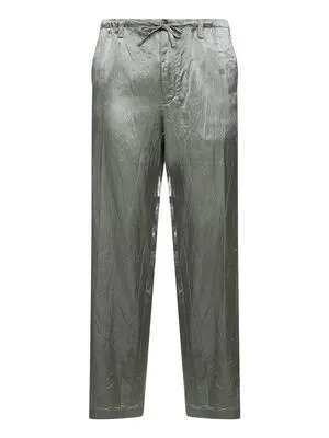 Dries Van Noten Viscose And Cotton Straight-leg Trousers - Multicolor