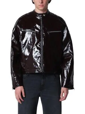 Séfr SEFR Ristretto Racer Coated Linen Jacket Red
