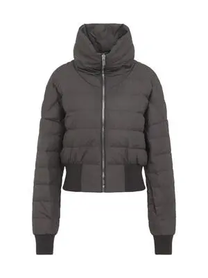 Moncler Cropped Down Jacket - Brown