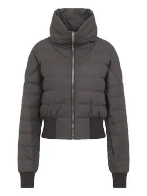 Moncler Cropped Down Jacket - Brown