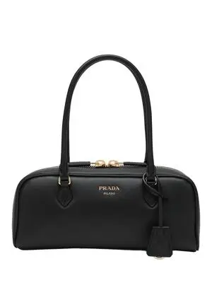Prada Leather Shoulder Bag - Black