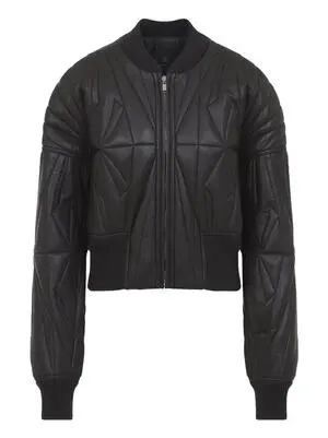Moncler Geocamo Cropped Jacket - Gray