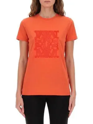 Max Mara Max Mara T-Shirt With Logo Detail Red