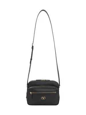 Valentino Garavani Leather Camera Case - Black