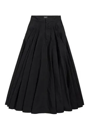 Balenciaga Godet Maxi Skirt - Black