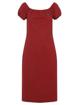 Miu Miu Cotton Midi Dress - Red
