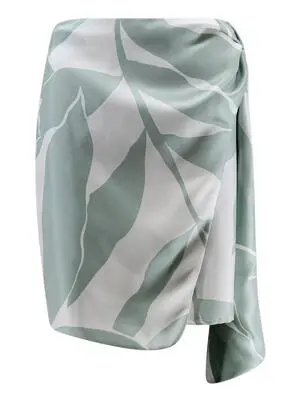 Max Mara MAX MARA Silk Pareo Skirt Multicolor