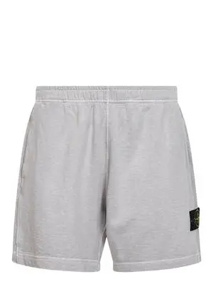 Stone Island Malfilé Cotton Fleece Jogger Shorts - Multicolor
