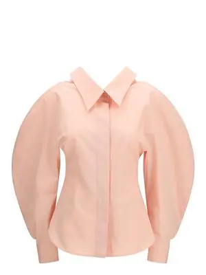 Givenchy Givenchy Cut-Out Cotton Poplin Shirt Pink