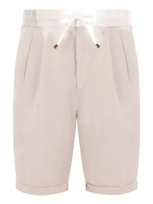 Brunello Cucinelli Linen Bermuda Shorts - Multicolor