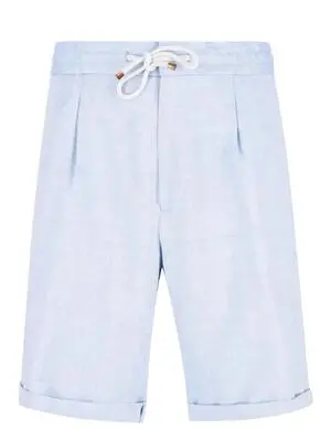 Brunello Cucinelli Linen Bermuda Shorts - Multicolor