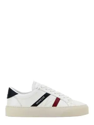 Moncler Leather Monaco 2 Sneakers - White