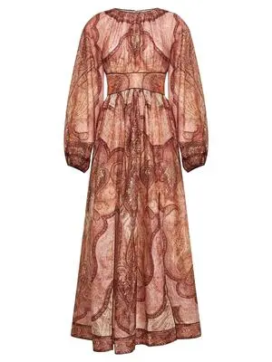 Farm Rio Winter Tapestry Ruched Maxi Dress In Winter Tapestry Blue - 41%  Off | Editorialist