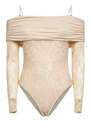 Zimmermann Cream Lace Rebellion Bodysuit - Multicolor