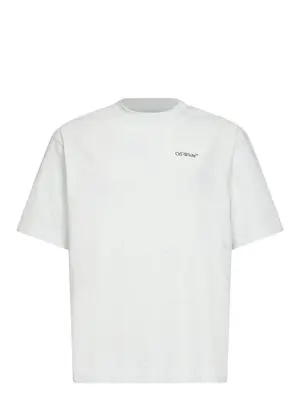 Off-White Bluewash Jersey Half Arrow Skate T-shirt - Multicolor