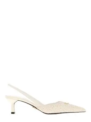 Prada Slingback Pumps - White