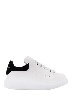 Alexander McQueen Oversized Leather Sneakers With Suede Detail - Multicolor
