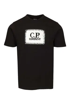 C.P. COMPANY Logo Label T-shirt - Black