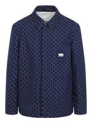 Gucci Gg Logo Shirt - Blue